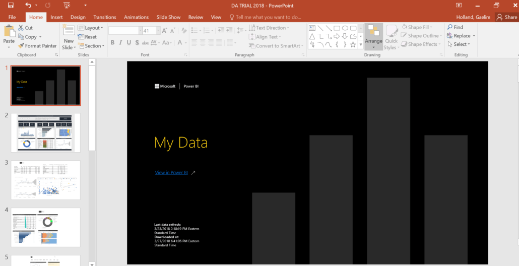 Learn How To Transform Power BI Into Power Point Slides