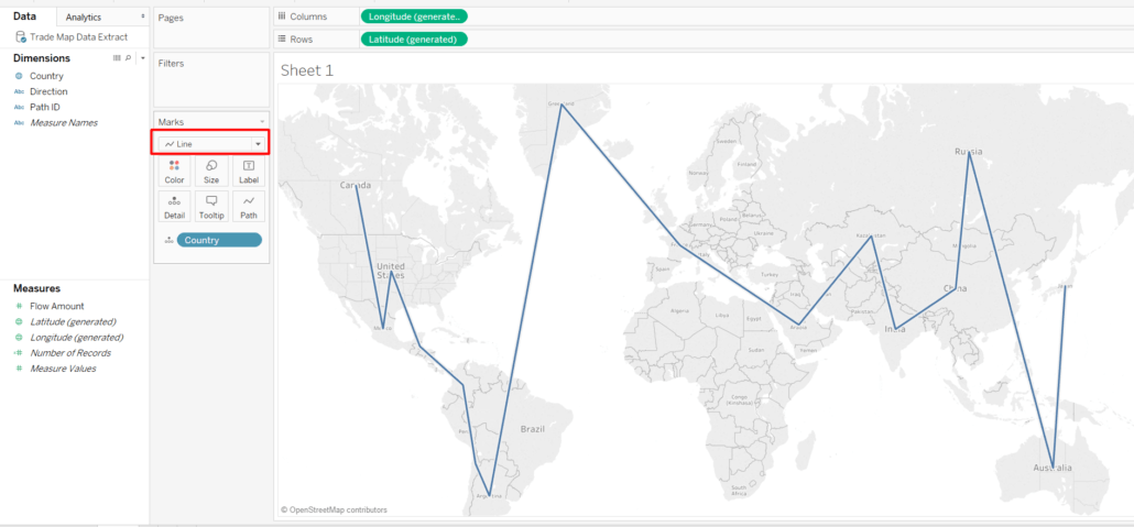 Tableau Directional Vector Map Absentdata 7546